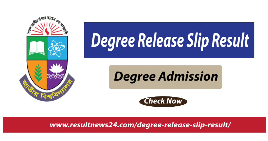 Degree Release Slip Result 2023 | National University - Result News 24