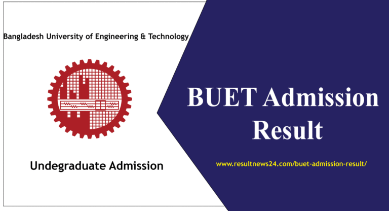 BUET Admission Result 2024 - Written Final Result
